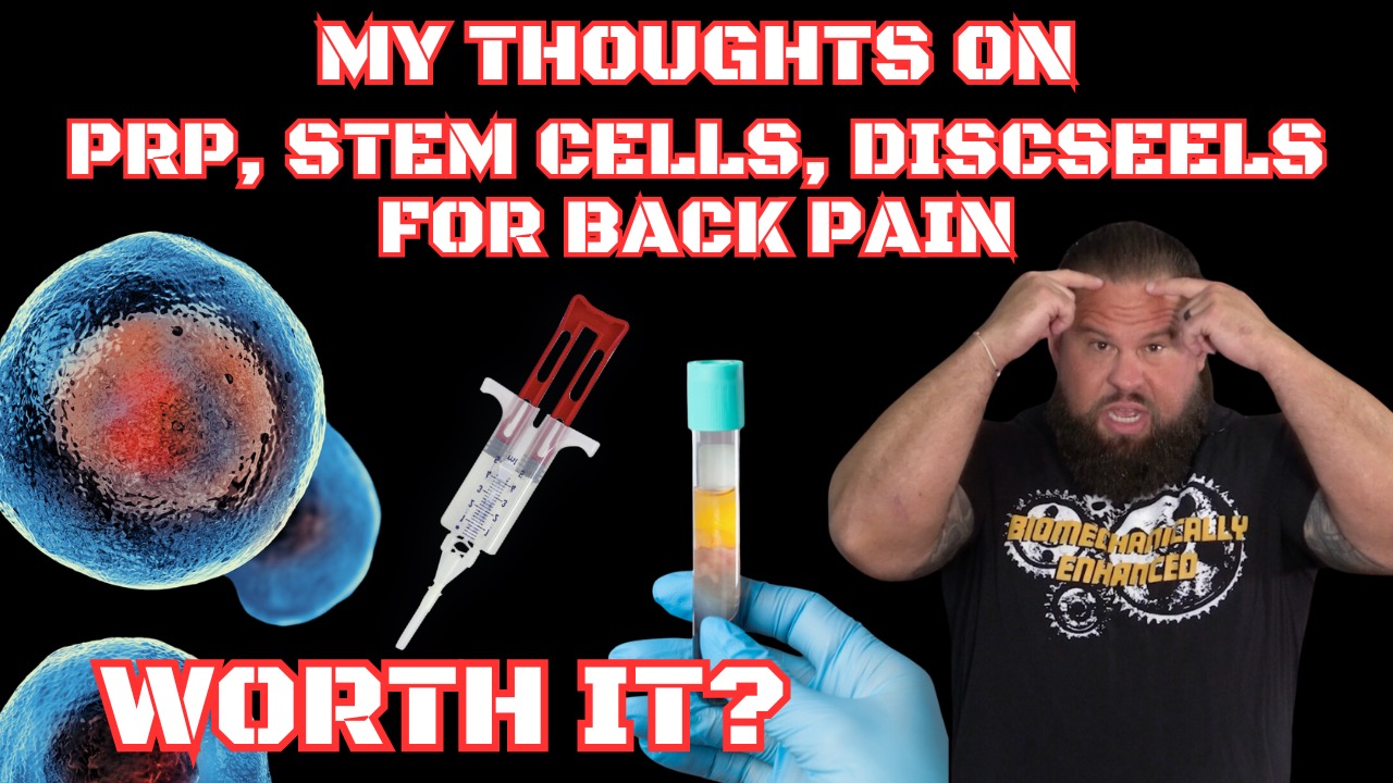 My Thoughts on PRP, Stem Cells, and DiscSeels - Power Rack Strength